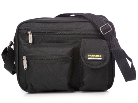 Men's small work shoulder bag black Sanchez | Man \ Bags Bags \ Small ...