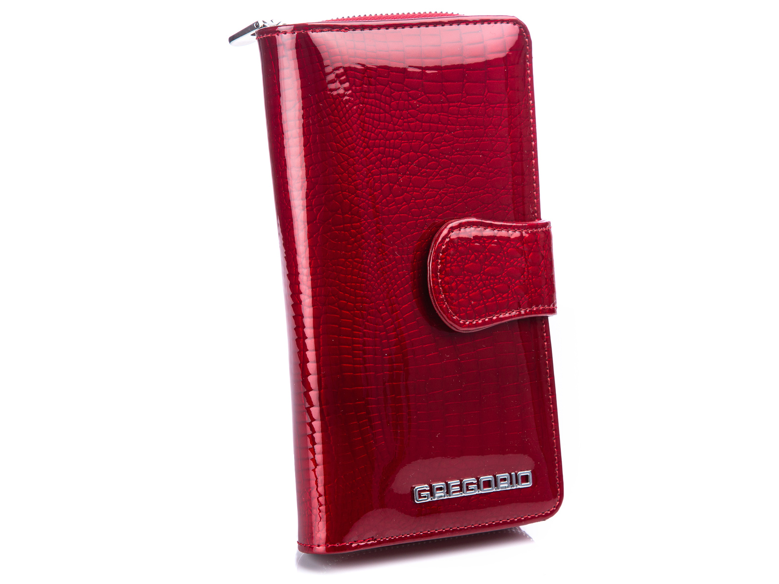GREGORIO Large women's wallet lacquered red Red | Woman \ Wallets ...