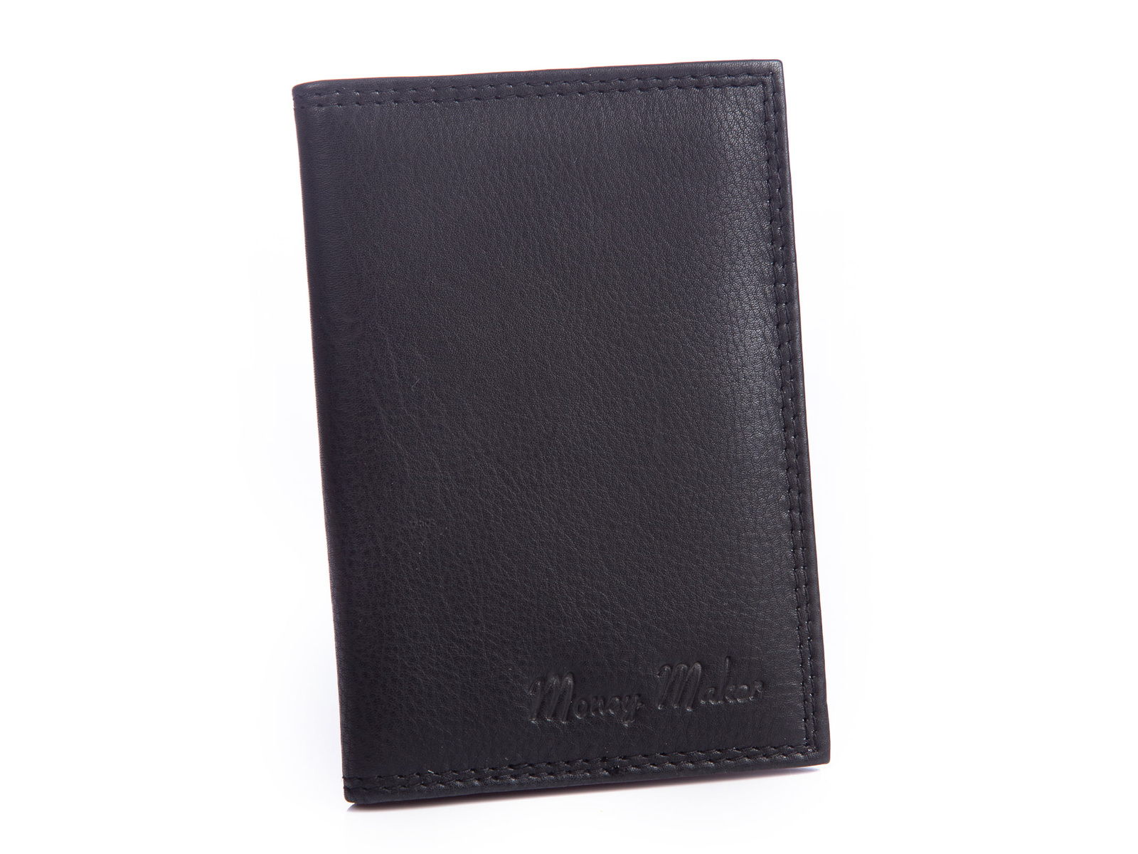 Soft natural leather document case black Money Maker Black ...