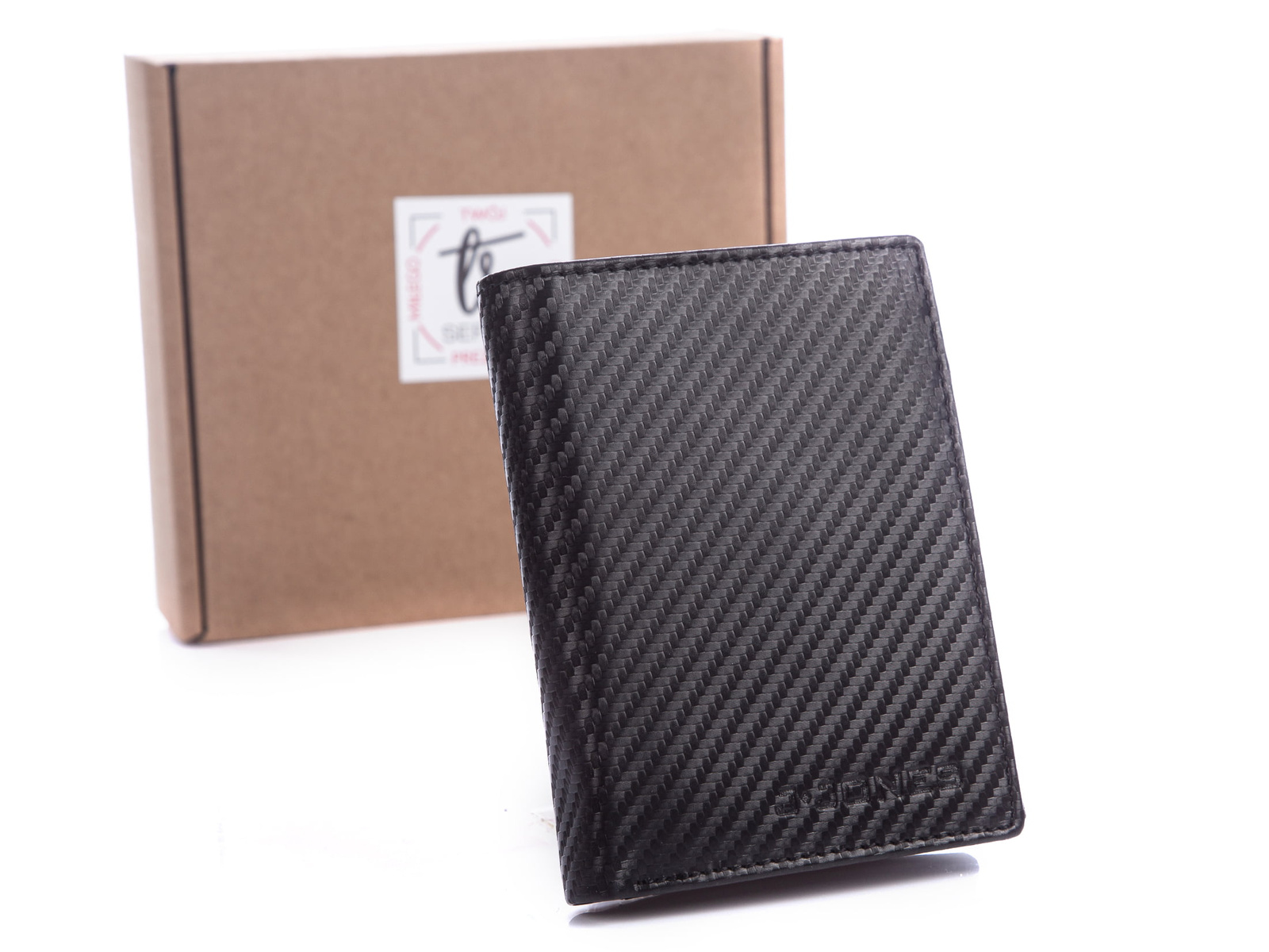 J JONES vertical men's black carbon RFID wallet | Man \ Wallets Wallets ...